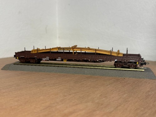 Wagon plat Jouef RES OBB chargé de bois roco sncf ree lima jouef train ...