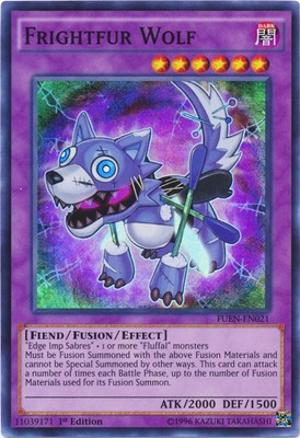 Frightfur Wolf Super Rare Fusion Enforcers YuGiOh Card | eBay Australia