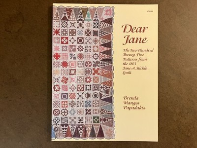 DEAR JANE Two Hundred Twenty-Five Patterns from the 1863 Jane A ...