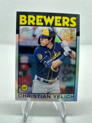2021 Topps Chrome Christian Yelich 1986 35th Anniversary #86BC-7 ...