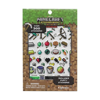 Minecraft Sticker Book (4 Sheets) Over 300 Stickers | eBay