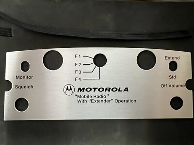 Motorola MOTRAC, MOCOM-70 NOS Control Head Escutcheon Faceplate 4 ...