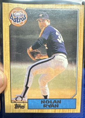 Nolan Ryan 1987 Topps Reprint Sticker 1993 Brookshire Bros. Produced | eBay