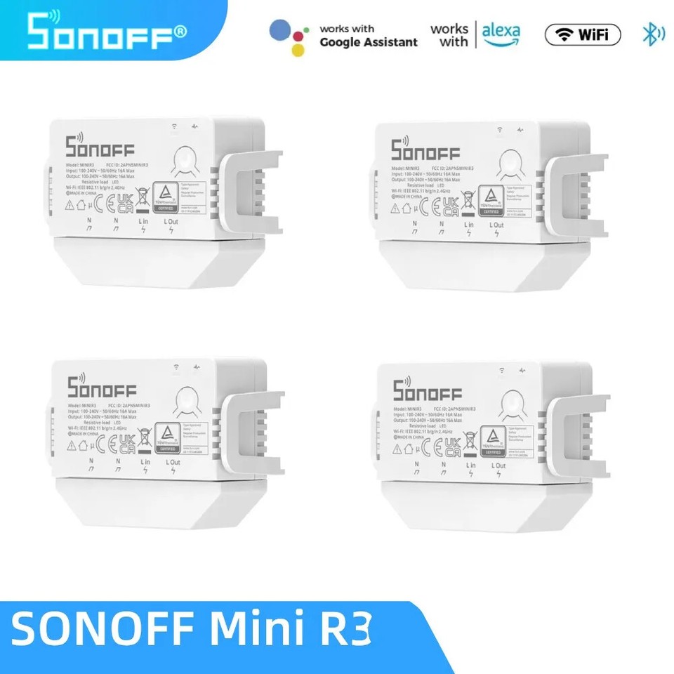 SONOFF Mini R3 Smart Switch Module 16A Wifi Bluetooth Smart Module No ...