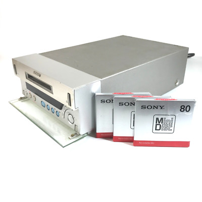 SONY MDS-SD1 Minidisc MD Deck Player Recorder Audio Working w/ 3 Blank ...