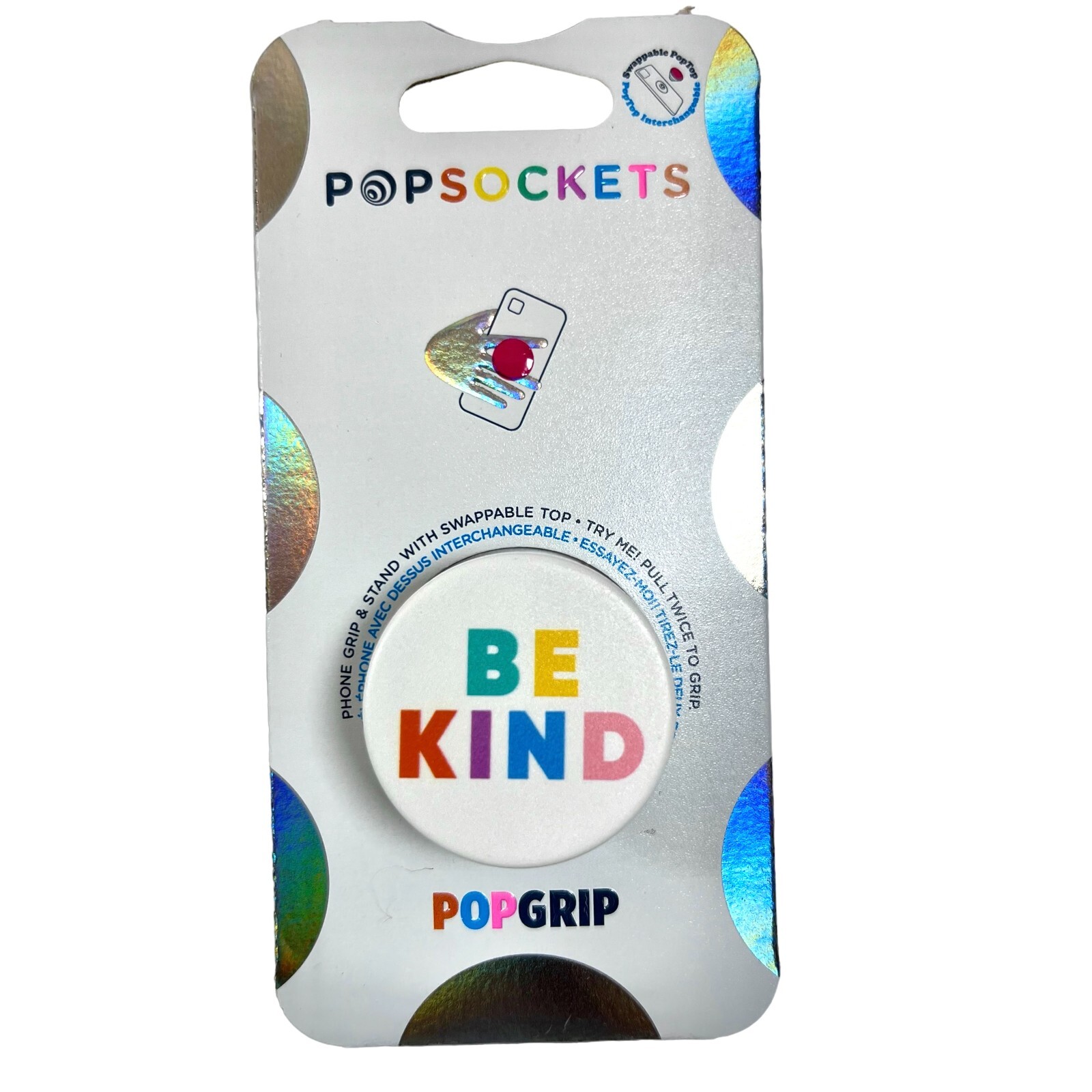 Popsocket Just BE KIND Swappable Top Phone Grip Stand | eBay