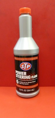 STP POWER STEERING FLUID 12OZ 354ML PUMP OIL HYDRAULIC STEER SYSTEM ...