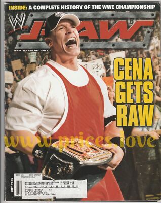 WWE RAW Wrestling Magazine July 2005 John Cena WWE Championship History ...