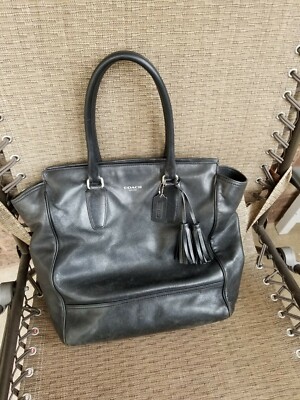 Coach Black Leather Handbag No.J1276-19924 | eBay
