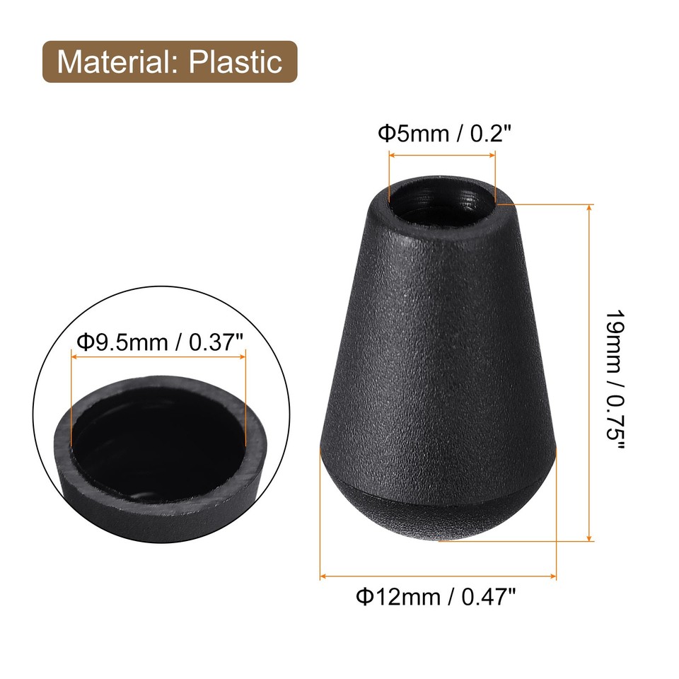 16Pcs Plastic Cord Lock Bell End Stopper Cord End Lock Rope Fastener ...
