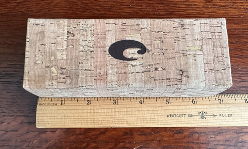 Costa Del Mar Cork empty Sunglasses Case Hard Shell With bag/Glass's ...