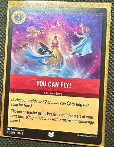You Can Fly! 133/204 Disney Lorcana Rise of Floodborn Song Card ...