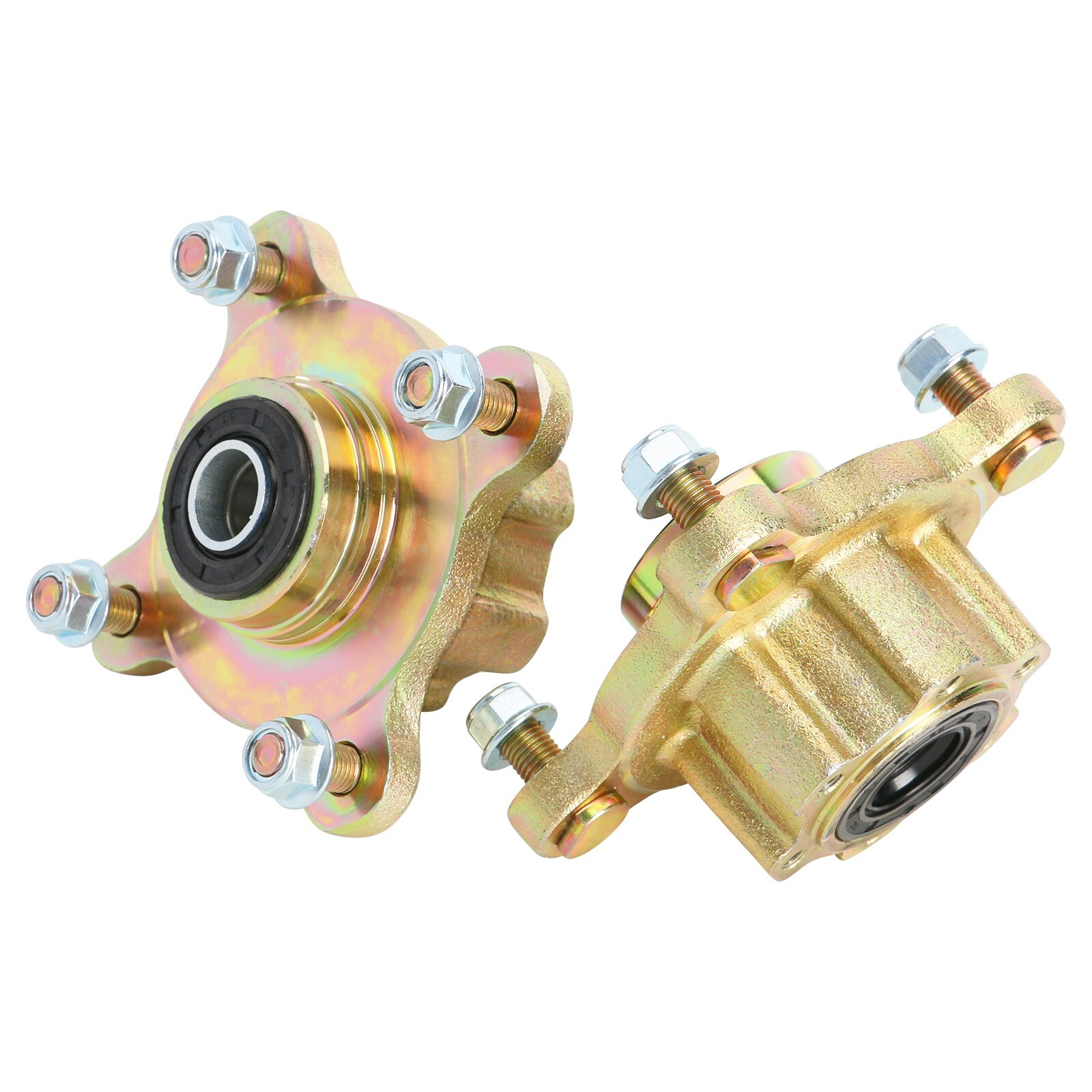 Pair Front Spindle Wheel Hubs 4 Stud For UTV ATV Go kart Quad Buggy 125 ...
