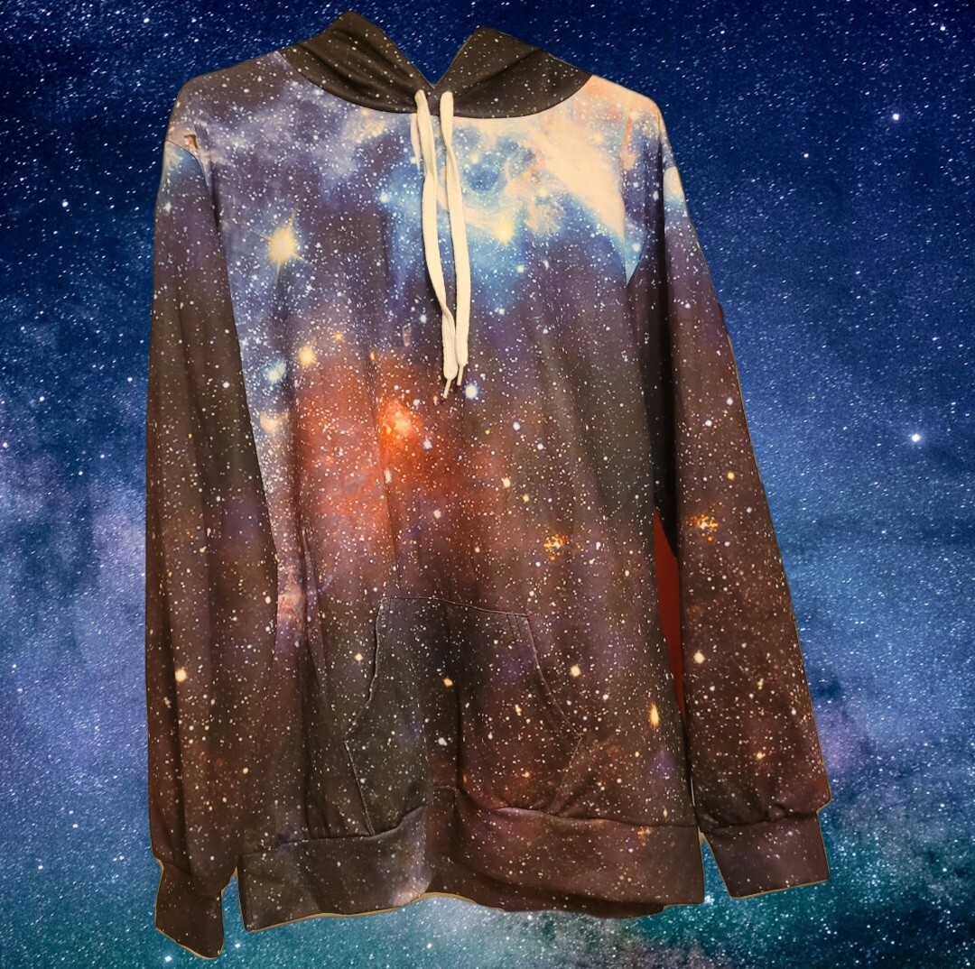 🪐Space 🌌 Nebula Hoodie Pullover Sweater with Pocket Unisex L/XL | eBay