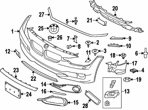 Genuine BMW OEM 51117294655 Support Fog Lamp Left for sale online | eBay