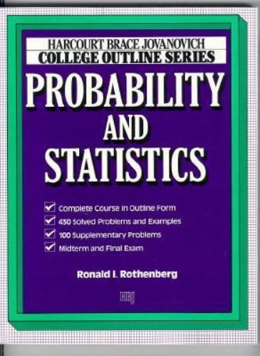 College Outline for Probability and Statistics (HARCOURT BRACE ...