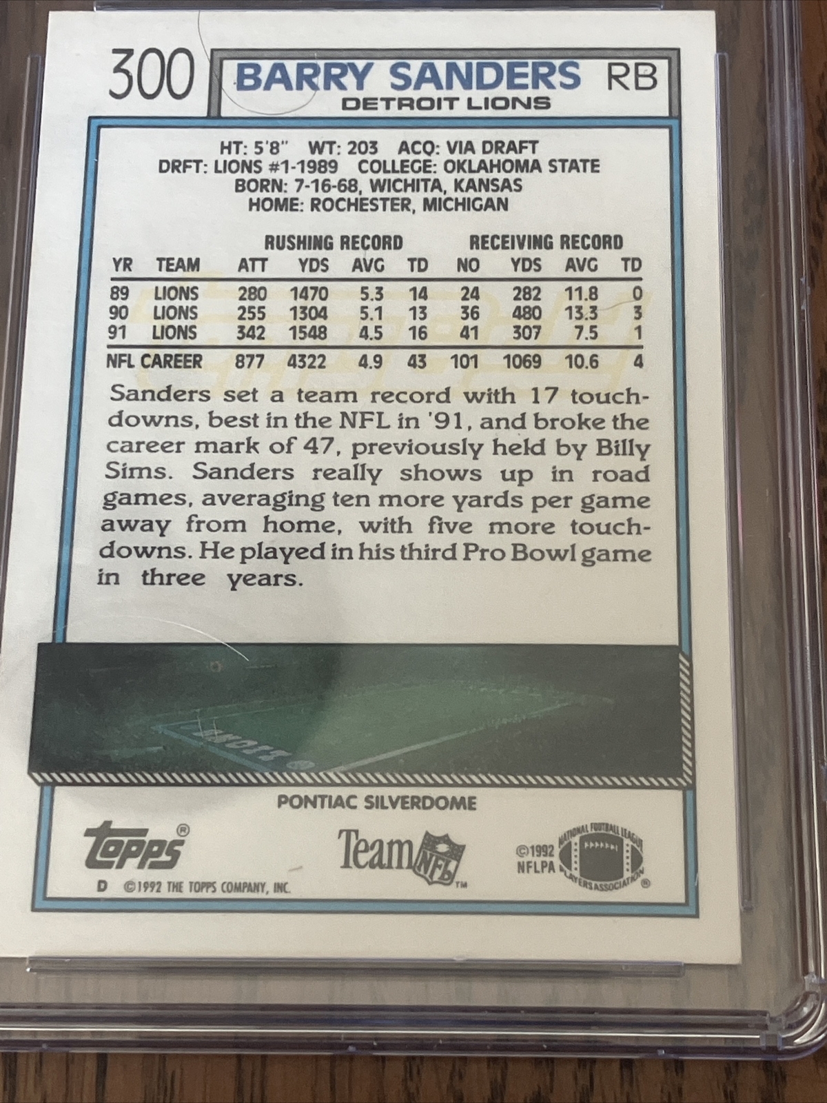 1992 Topps - Barry Sanders #300 Gold for sale online | eBay