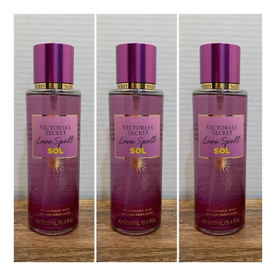Victoria's Secret LOVE SPELL SOL Fragrance Mist ~ 8.4 fl.oz. ( Lot of 3 ...
