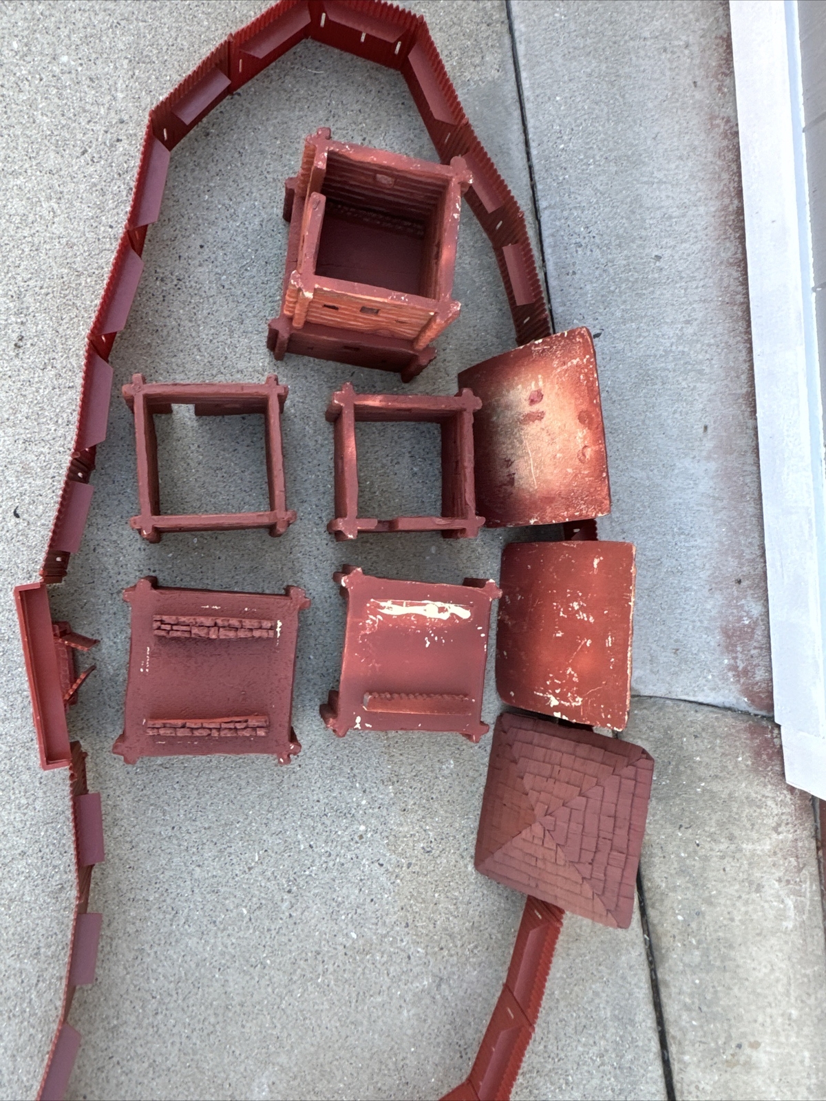 Vintage Marx Conte Barzso House war Buildings Fort Apache Play Set | eBay