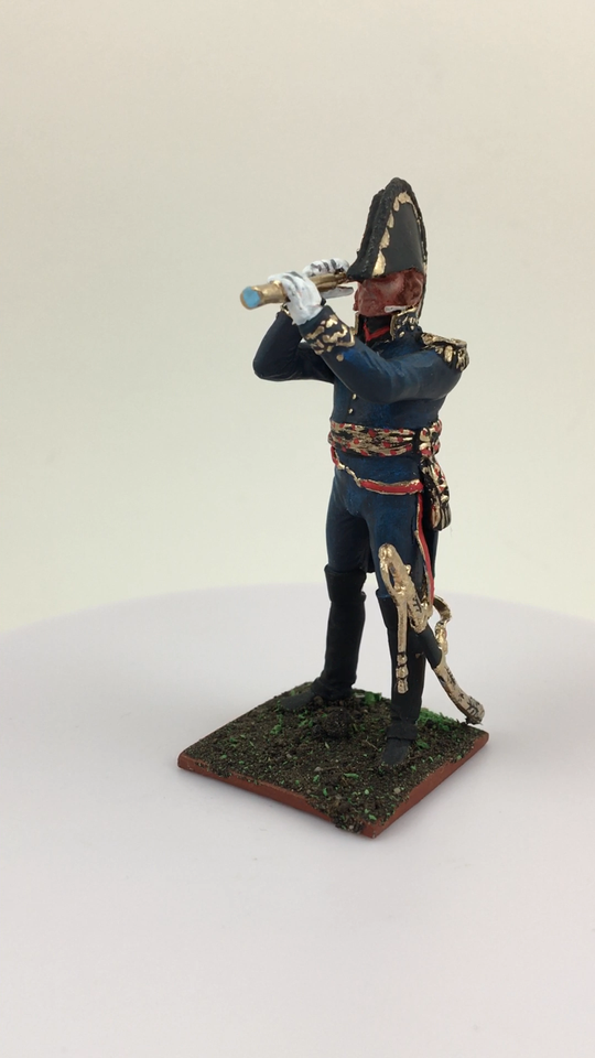 Painted Napoleonic tin soldier 1/30, General Etienne Maurice Gerard VID ...