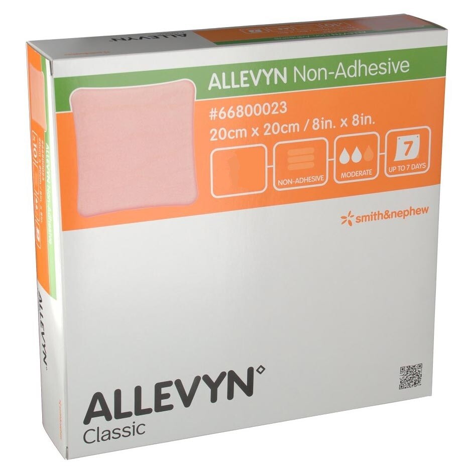 ALLEVYN Non-Adhesive 20cm x 20cm Advanced Foam Wound Dressings 66007638 ...