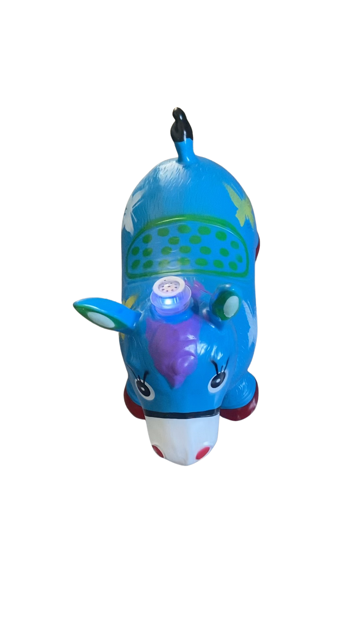 KIDS ANIMAL SPACE HOPPER INFLATABLE HORSE,COW RIDE ON BOUNCY PLAY ...