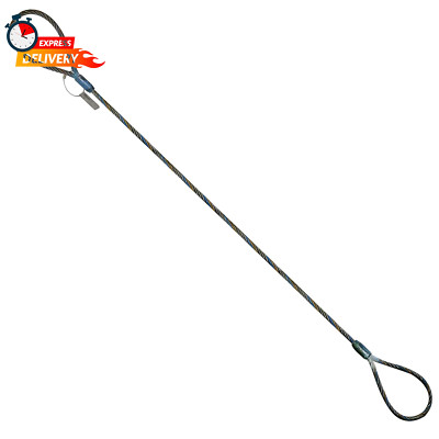 Eye and Eye Wire Rope Choker Sling, 3/8" x 8' Rigging Lifting ...