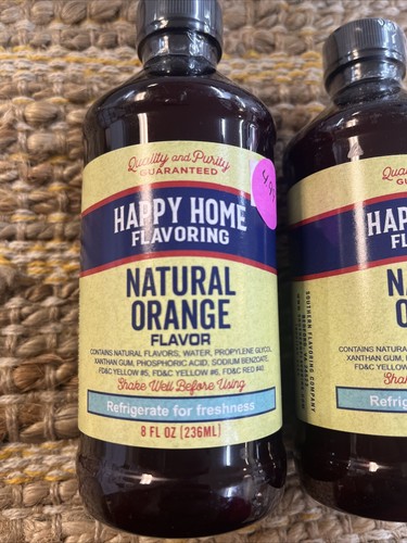 Happy Home Natural Orange Flavoring Lot Set Of Two | eBay