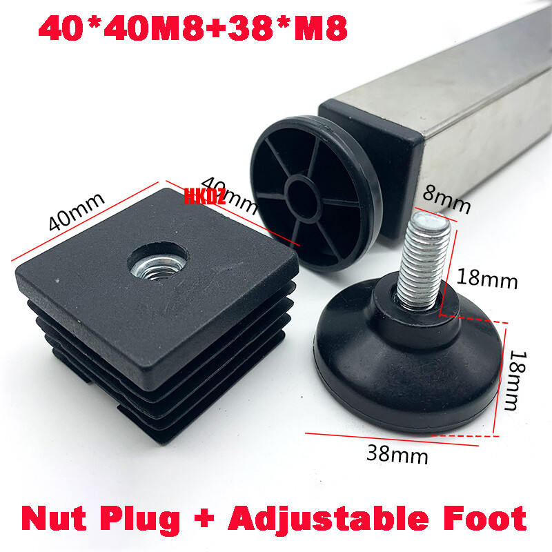 Square Height Adjustable Table Foot Furniture Leveling Machine Feet/Nut ...