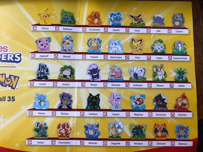 Coles Pokemon Builders Full Set All 35 Cards, Complete Collection ...