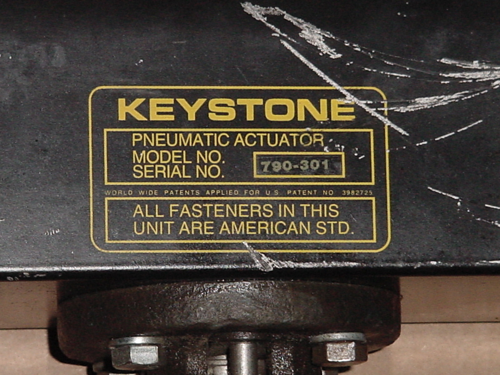 4" 300# KEYSTONE LUG BUTTERFLY VALVE w/ #790-301 ACTUATOR | eBay