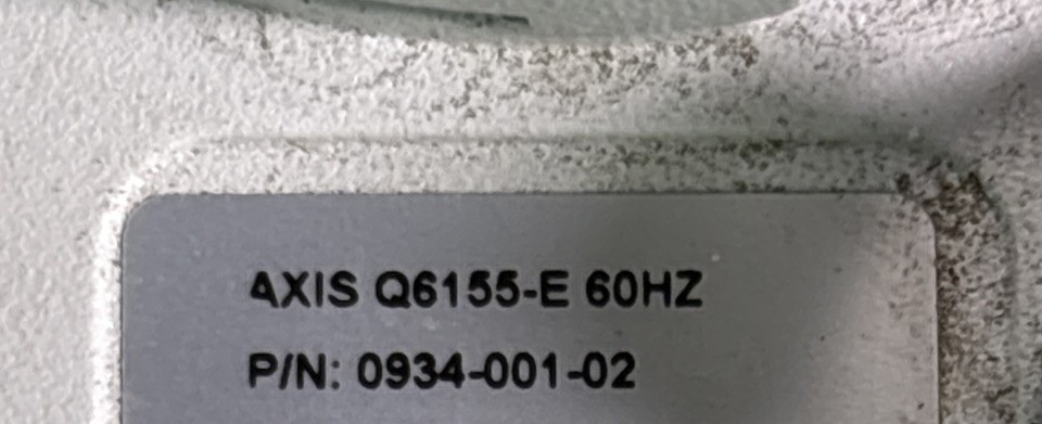 2x Axis Q6155-E 60Hz PTZ Dome Network Camera 0934-001-02, Laser Focus/used | eBay