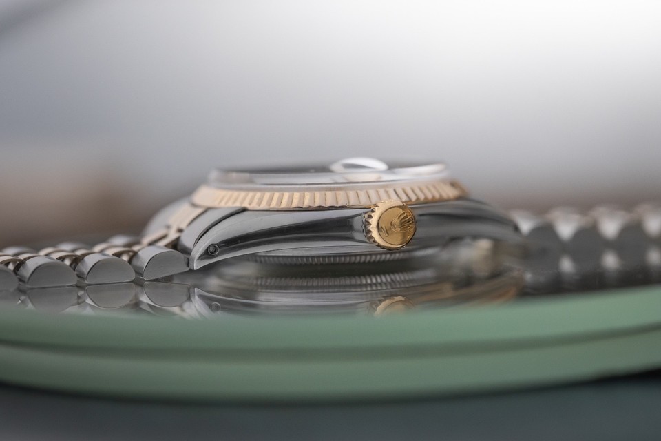 1975 Rolex Datejust 1601 Two Tone Jubilee - Attractive Pie Pan Dial | eBay