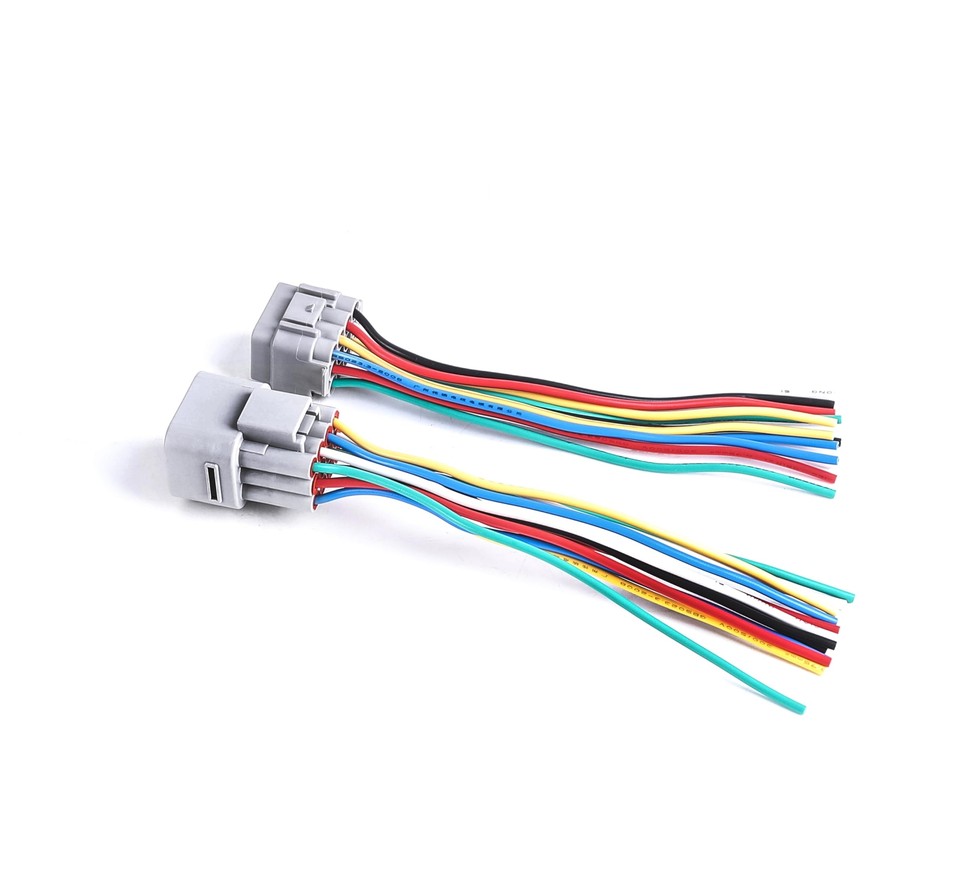 1pcs Male And 1pcs Female 12 Pin Plug Connector Pigtail Cable 12 Way ...