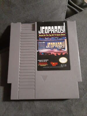Jeopardy! Nintendo Entertainment System Jeopardy NES Game Cartridge ...