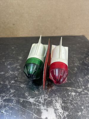 Vintage DELTA Torpedo Rocket Red Green TAIL LIGHT REAR Boat Watercraft ...