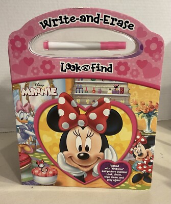 Disney Minnie: Write-And-Erase Look and Find by PI Kids (2019, Children ...