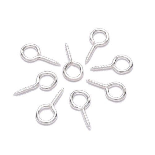 200Pcs Eye Hooks Pure Color Small Screw Eye Pins For Jewelry Making DIY ...