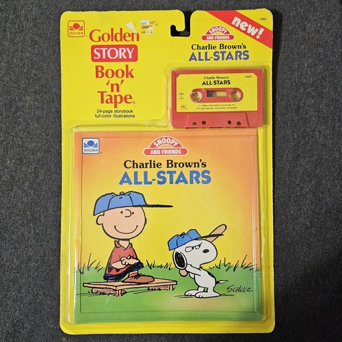 Vintage Charlie Brown's All-Stars Book And Cassette Golden Story 1988 ...