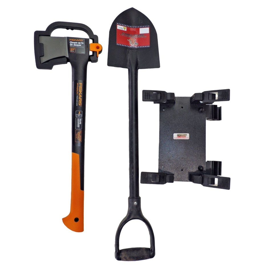 UTV Dual Tool Roll Bar Bully Shovel and High Carbon Axe Roll Bar Kit | eBay