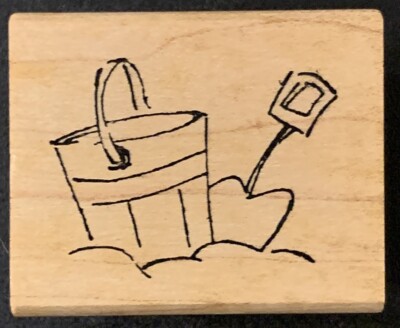 Art Impressions Beach Sand Pail And Shovel Rubber Stamp D-2738 | eBay