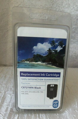 HP 02 Black Ink Cartridge (C8721WN) #672 | eBay