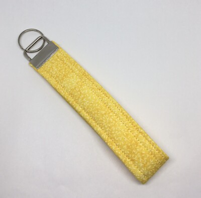 Key Fob Wristlet Keychain In The Color Yellow Key Fob Wristlet Keychain ...