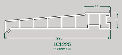 UPVC External Window Sills-Cills 85, 150, 180 & 225mm White Liniar ...