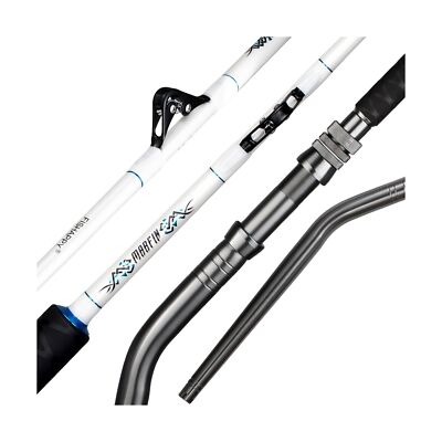 Trolling Rod Saltwater Offshore Heavy Roller Rod Bent Butt Trolling Rod ...