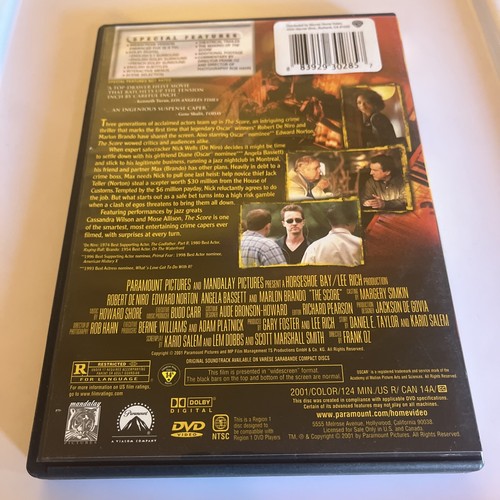 The Score (DVD, 2013) 883929302857| eBay