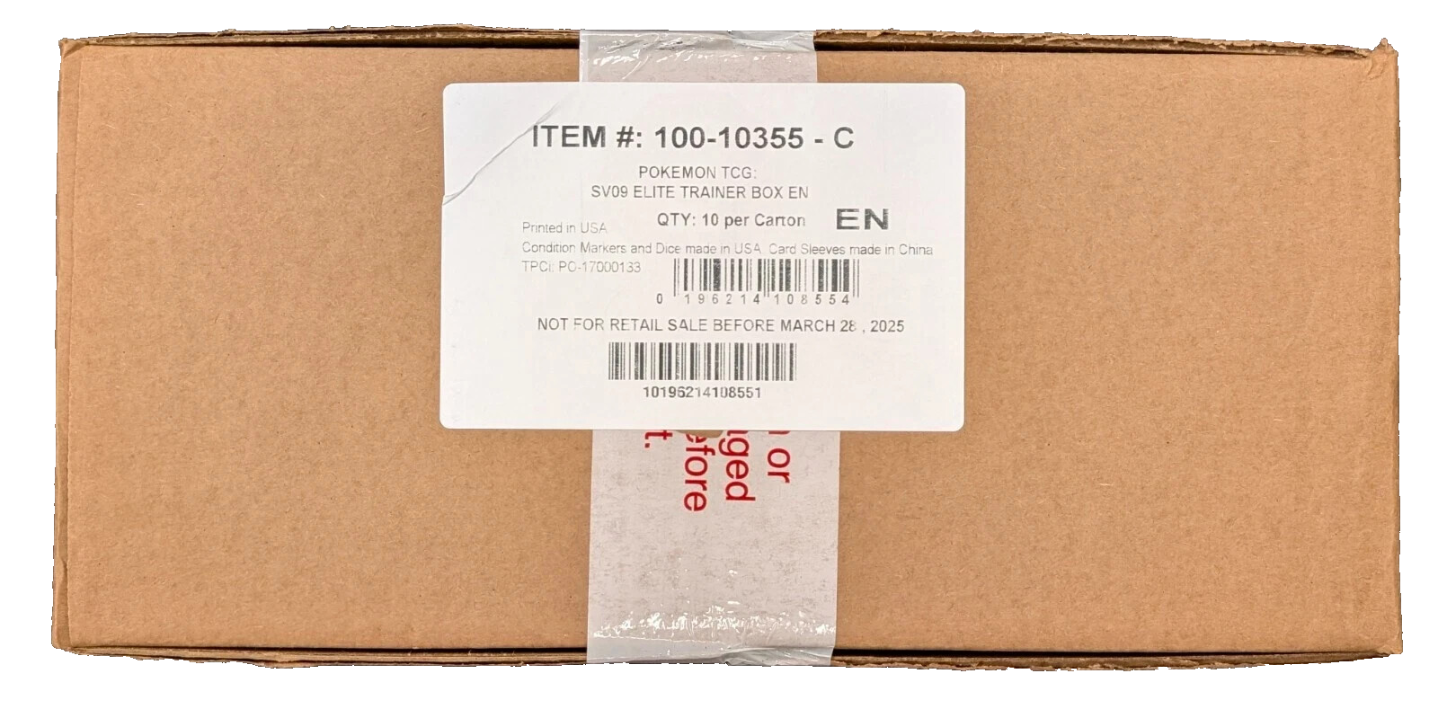 POKEMON TCG - JOURNEY TOGETHER SV9 - SEALED ELITE TRAINER ETB - 10 BOX ...