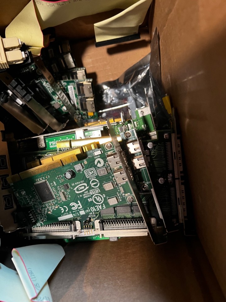 Assorted PC connectors, Ram Sticks, older graphics card, and cables | eBay