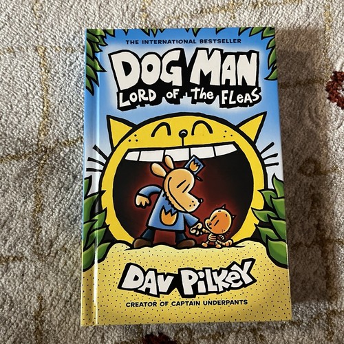 Dog Man 5: Lord of the Fleas by Dav Pilkey (English) Hardcover Book NEW ...