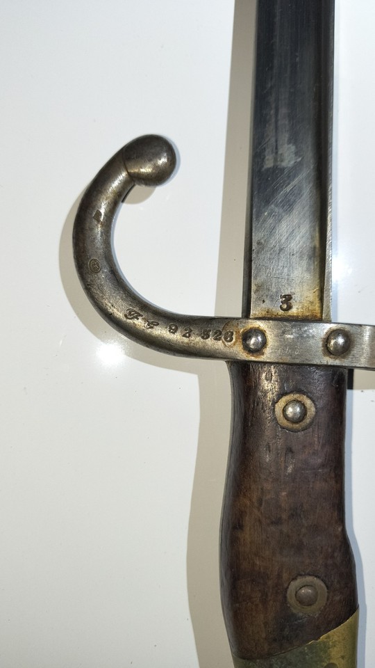 Ww1 French Rifle Bayonet Marked 1875 With Scabbard Nice Condition | eBay